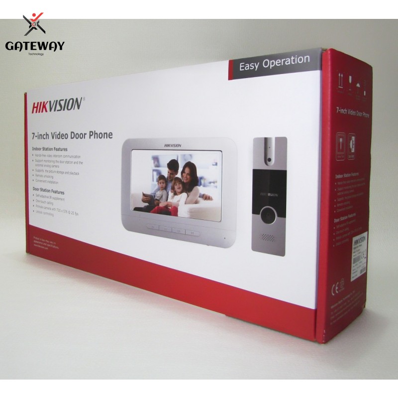 HIKVISION 7" VIDEO DOOR PHONE ( VDP ) KIT DS-KIS204T WITH PICTURE ...